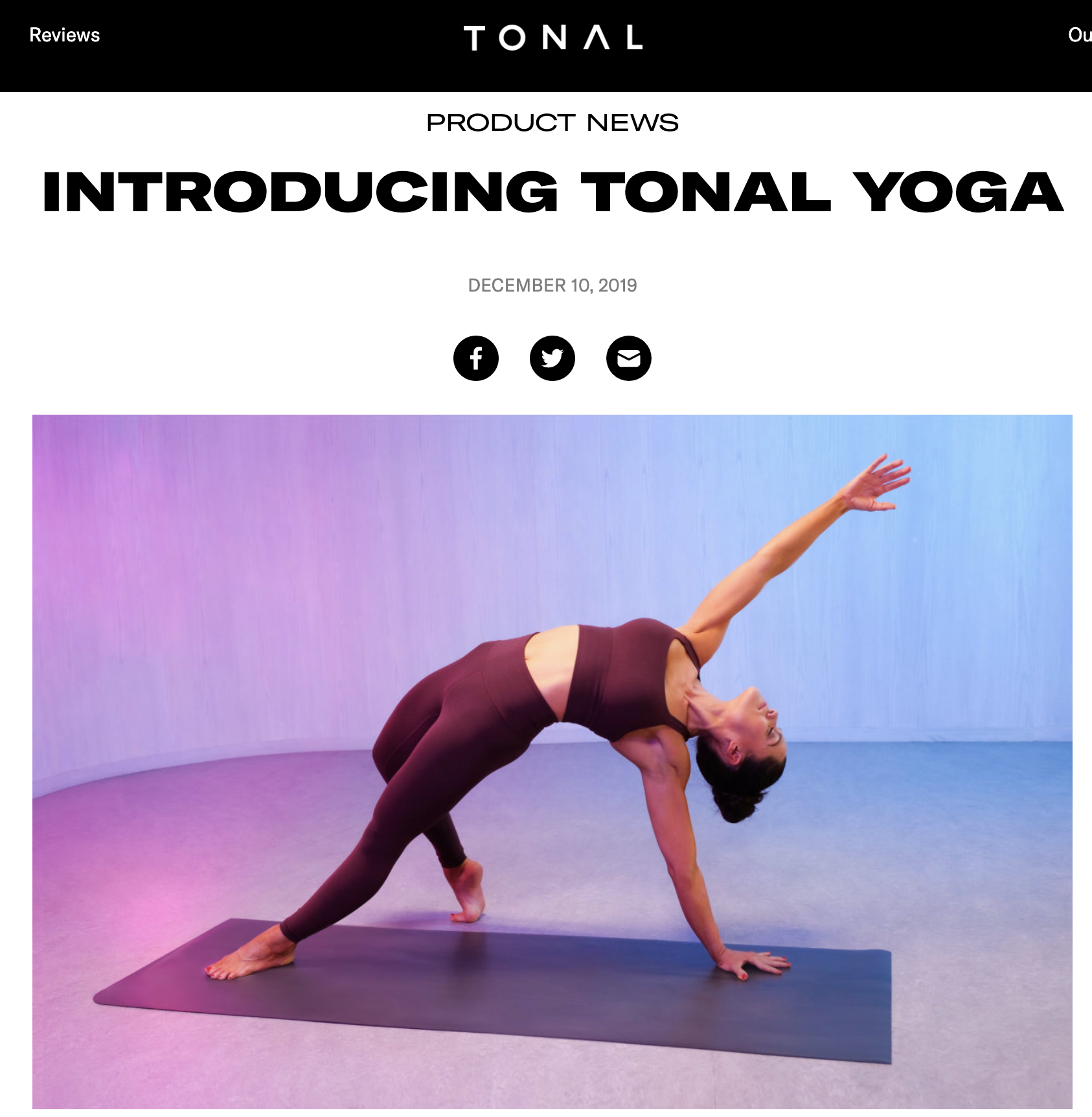 Tonal adds Yoga & new instructor Frances Flores - Home Fitness Buddy